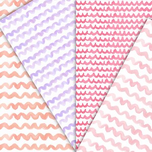 Watercolor Digital Paper, Seamless Watercolor Pattern, Pastel Colors ...