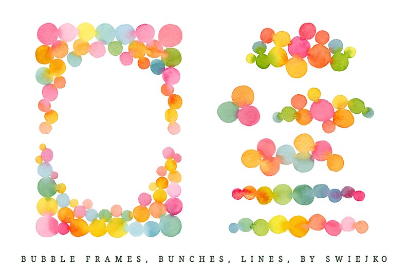 Happy Birthday Bubble Tea Clipart Bubbles Watercolor - Etsy