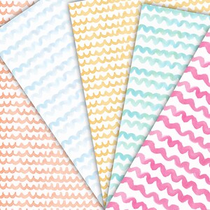 Watercolor Digital Paper, Seamless Watercolor Pattern, Pastel Colors ...