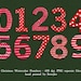 Christmas Numbers, Watercolor Clip Art, Typography, Letters, Holiday ...