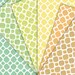 Watercolor Digital Paper, Watercolor Quatrefoil Set, Hand Painted ...
