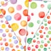Watercolor Digital Paper, Dots Paper, Splotches, Balls, Circles, Spots ...