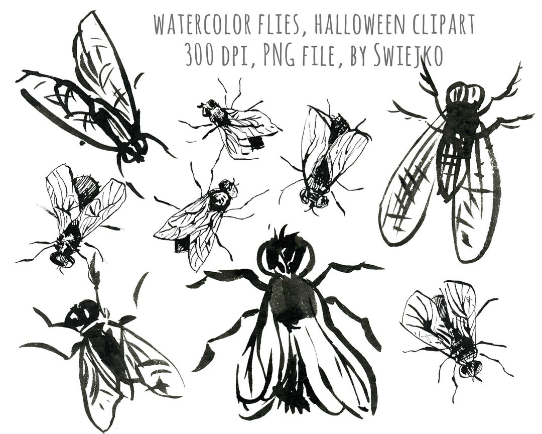 Watercolour Clipart, Halloween Clipart, Digital Watercolor, Watercolor ...