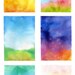 Digital Background Set, Hand Painted Abstract Watercolor Paper ...