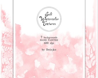 Watercolor Digital Paper Hand Painted Background Stripes | Etsy