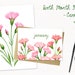 Carnation Clipart, Birth Month Flowers, January Flower, Watercolor ...
