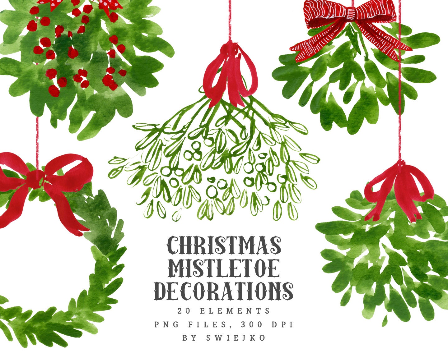 Christmas Mistletoe Clipart
