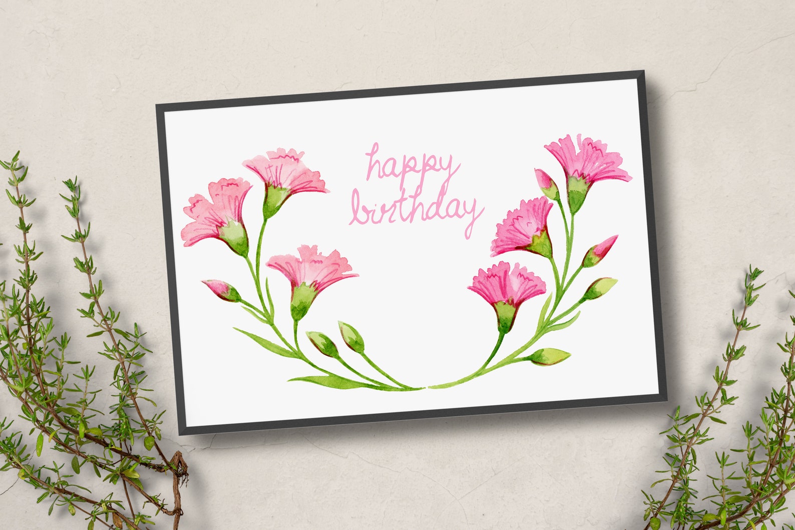 Carnation Clipart Birth Month Flowers January Flower | Etsy