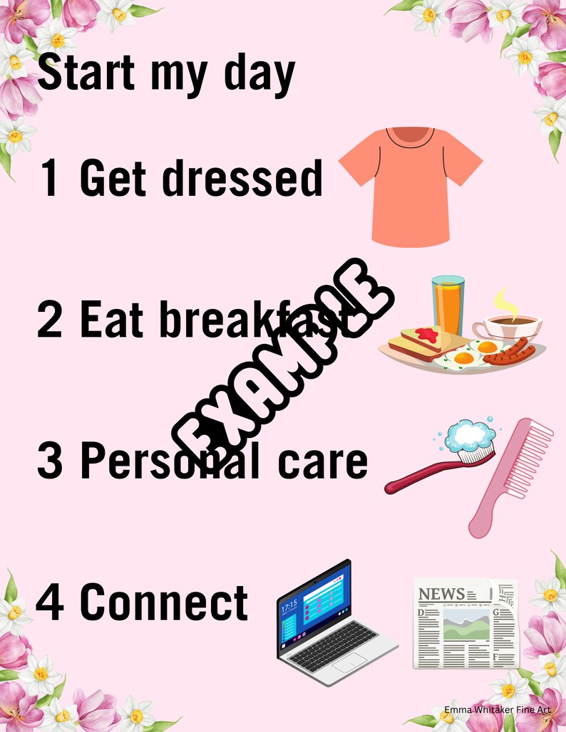 Signs for Elderly Memory Care Dementia Daily Tasks - Etsy