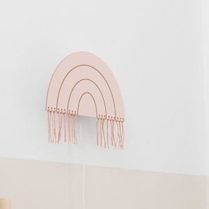 Girl Room Light, Pink Rainbow, Rainbow Lamp, Boho Night Light, Kids ...