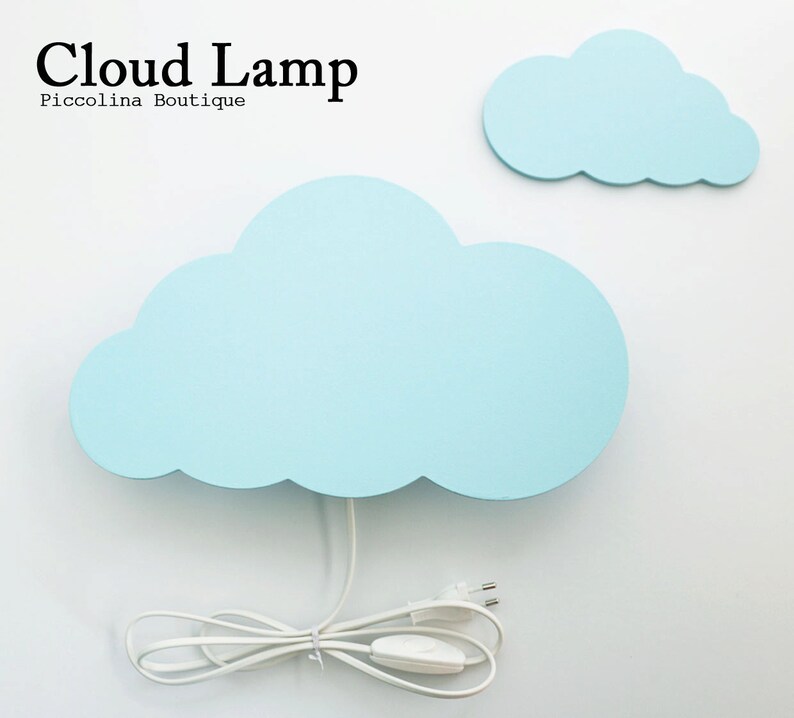 CLOUD NIGHT LIGHT Pastel Blue-cloud Shaped Led Wall | Etsy