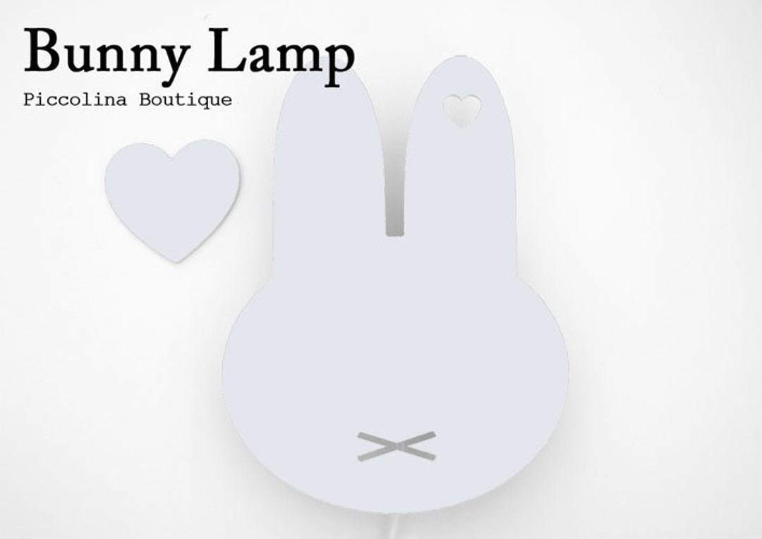 Bunny Light, Children Night Light, Kids Wall Light, Woodland Lamp ...