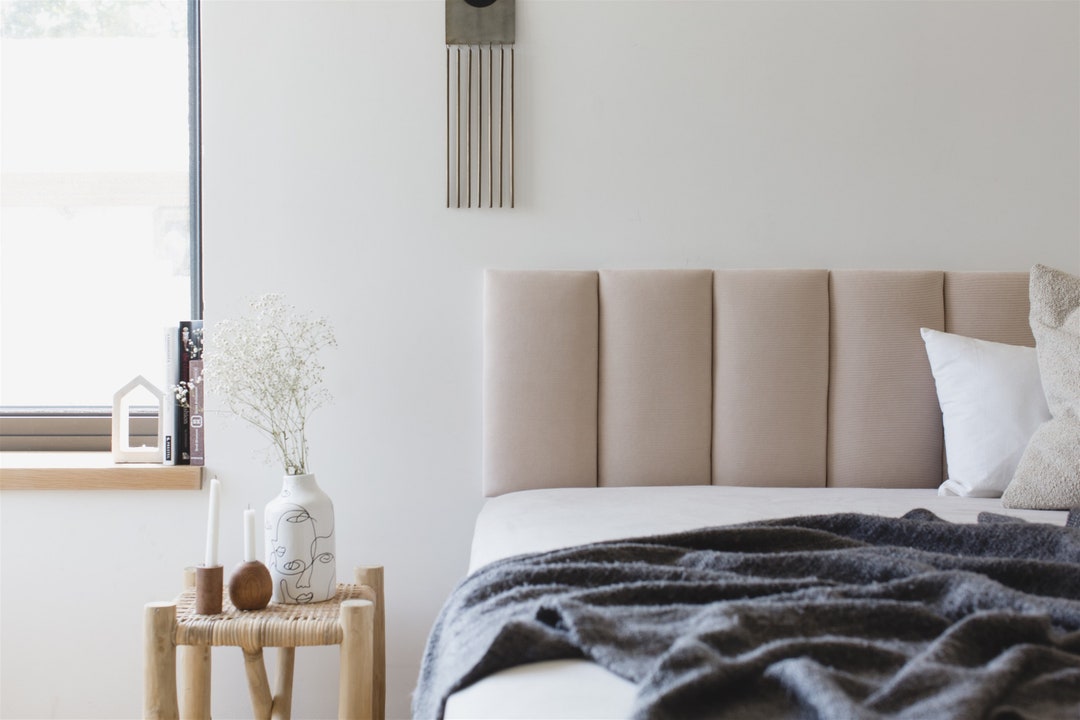 Upholstered Soft Wall Panels, Padded Headboard, Fabric Bed Head / Side ...