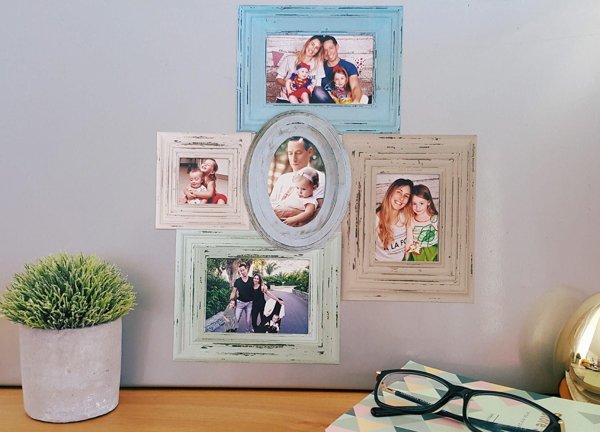 Picture Magnets for Fridge Collage Photo Frame Magnetic | Etsy