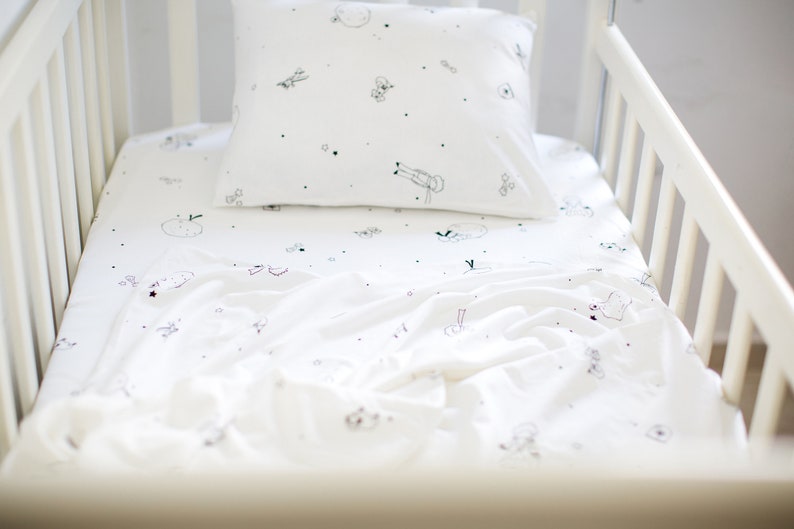 Little Prince Crib Bedding Set, Toddler Bed Sheet Set, Crib Sheet Set ...