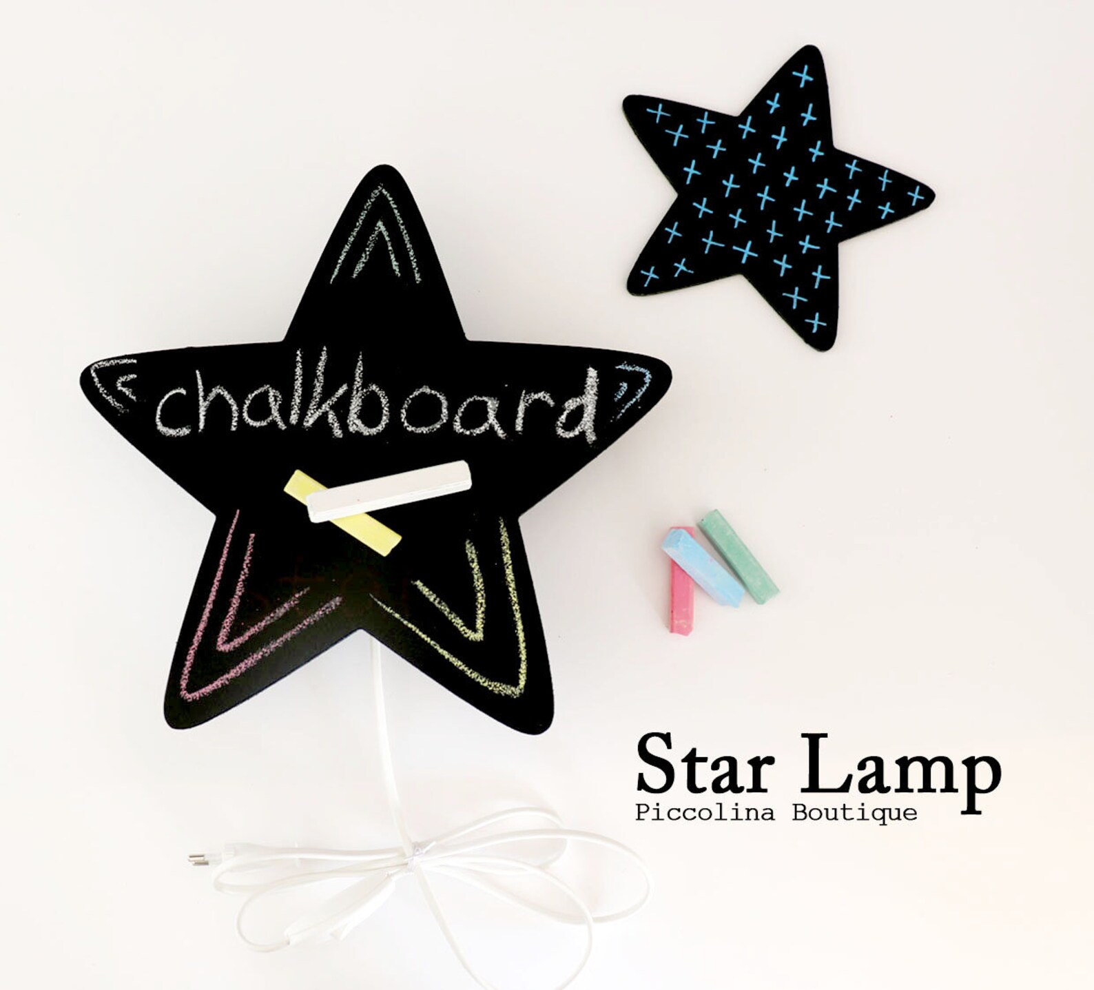 Blue Star Night Light Star Wall Lamp Star Wall Light Baby - Etsy
