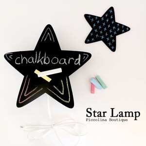 Blue Star Night Light, Star Wall Lamp, Star Wall Light, Baby Nursery ...