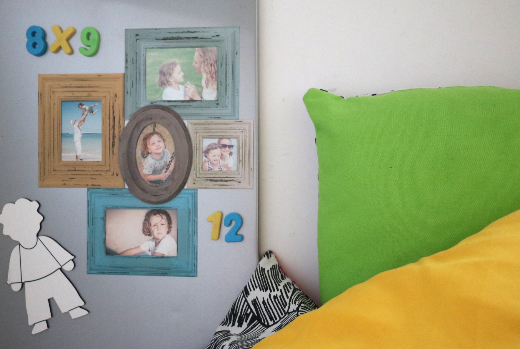 Picture Magnets for Fridge Collage Photo Frame Magnetic | Etsy