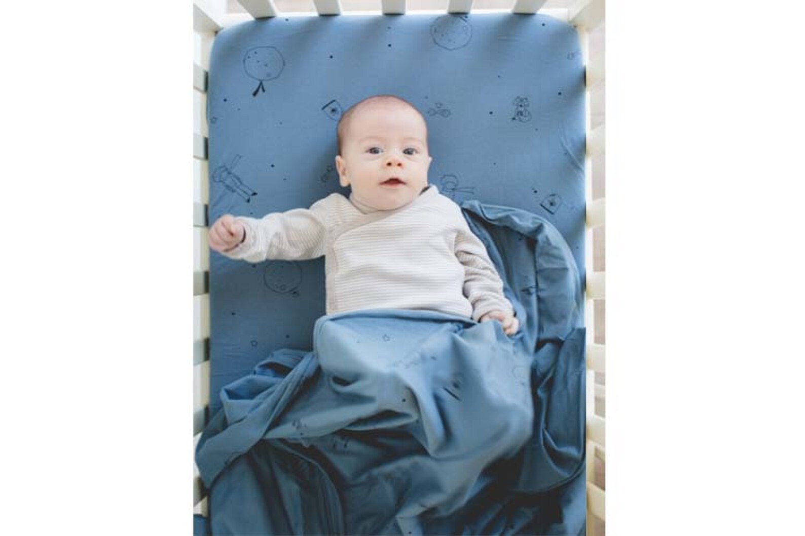 The Little Prince Mini Crib Sheets Grey Crib Bedding Gray | Etsy