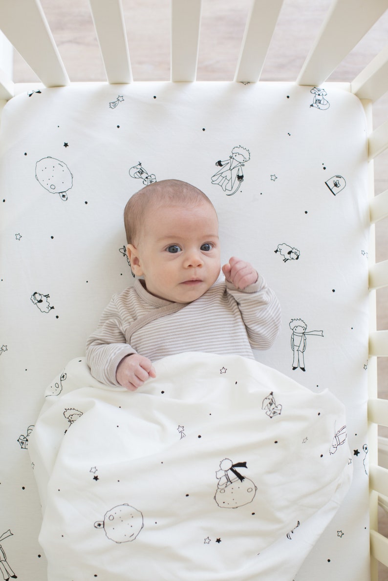 Le Petit Prince Mini Crib Sheets, 100% Egyptian Cotton Bed Sheets ...
