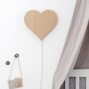 Heart Wall Light, Girls Night Light, Nursery Night Light, Teen Girl ...
