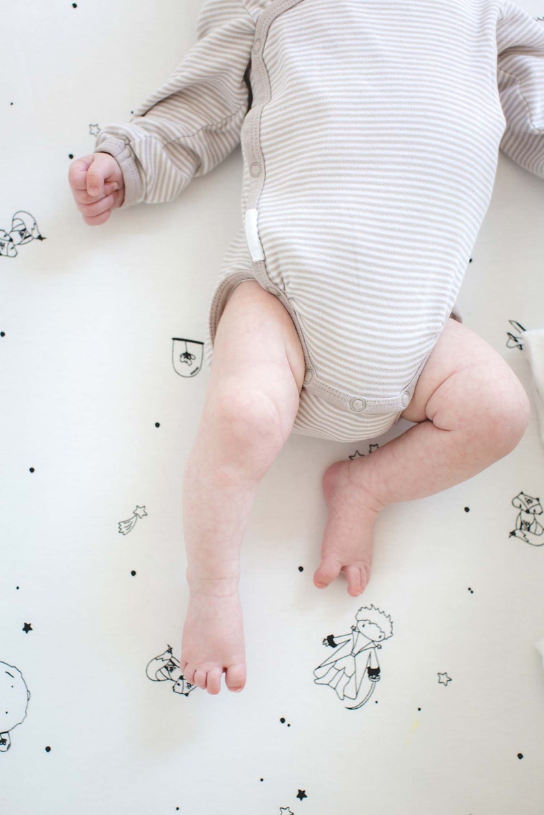 The Little Prince Mini Crib Sheets Grey Crib Bedding Gray - Etsy