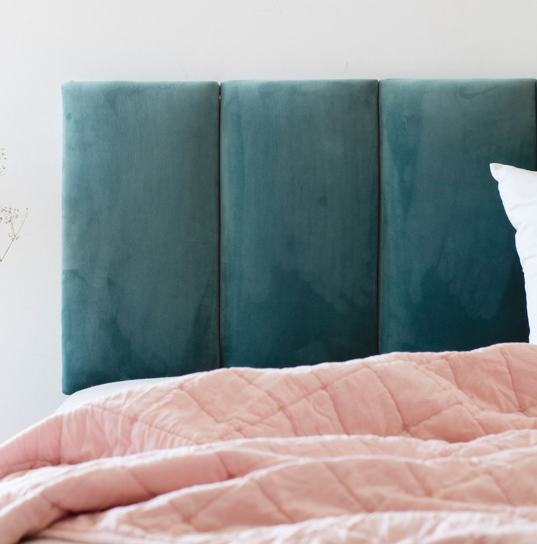 Velvet Headboard, Headboard Cushions, Upholstered Soft Wall Panels, All ...