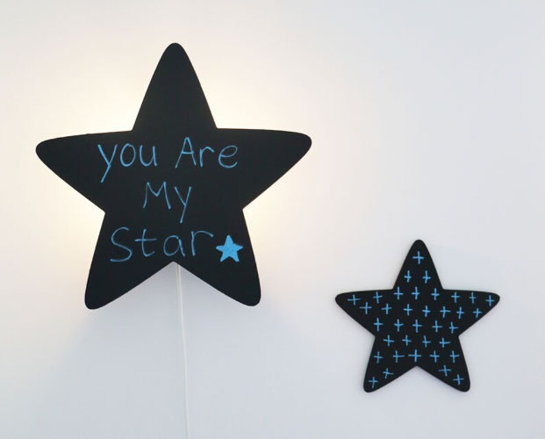 Star Night Light, LED Wall Lamp, Kids Wall Lights, Children Night Light ...