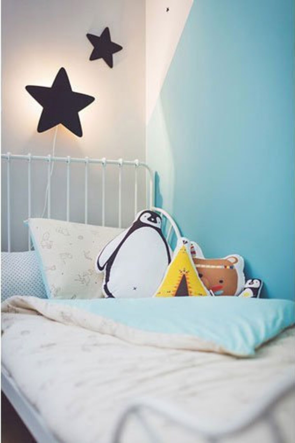 Pink Star Night Light Led Wall Lamp for Nursery Kids - Etsy