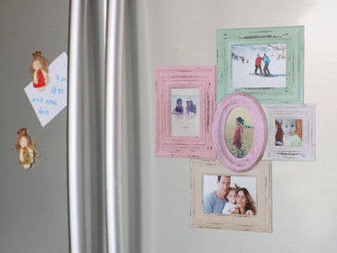 Picture Magnets For Fridge Collage Photo Frame Magnetic | Etsy