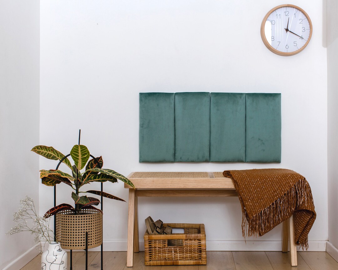 Upholstered Headboard, Padded Wall Panels for Bed Head & Side and Bench ...