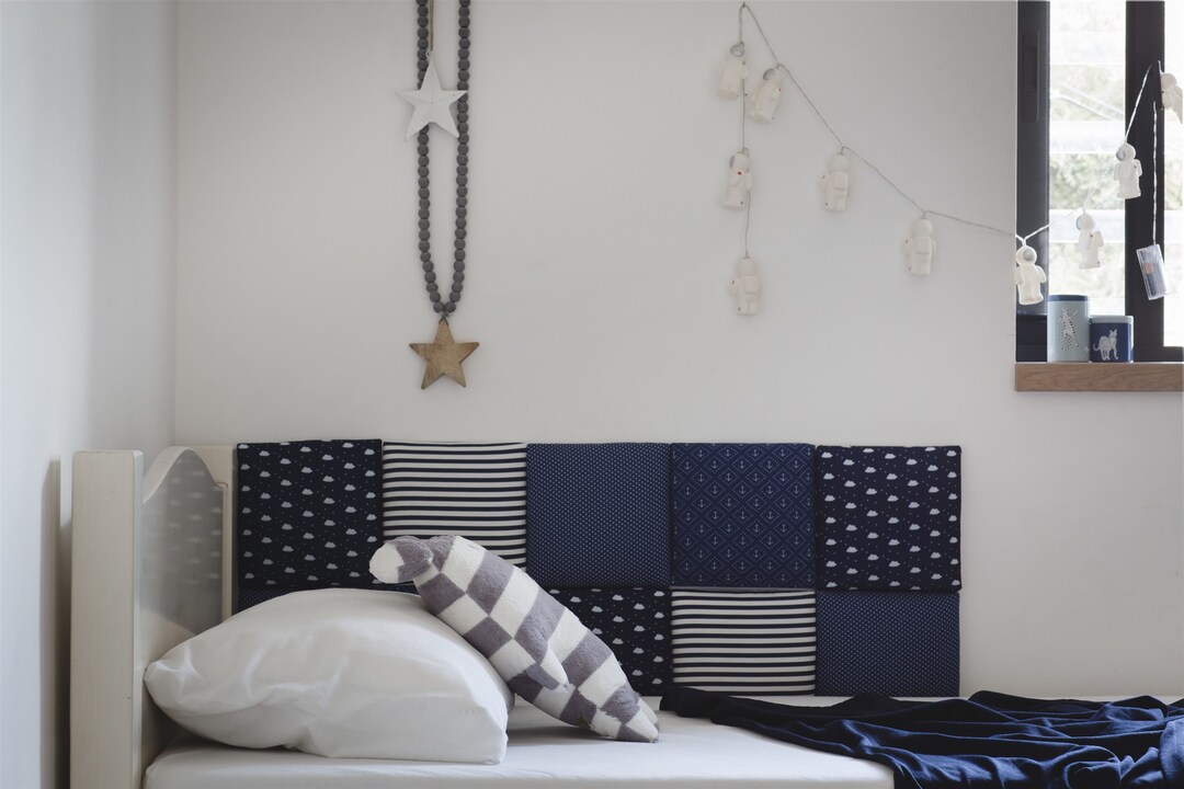 Upholstered Wall Panels, Soft Wall Padding Coating for Children, Bed ...