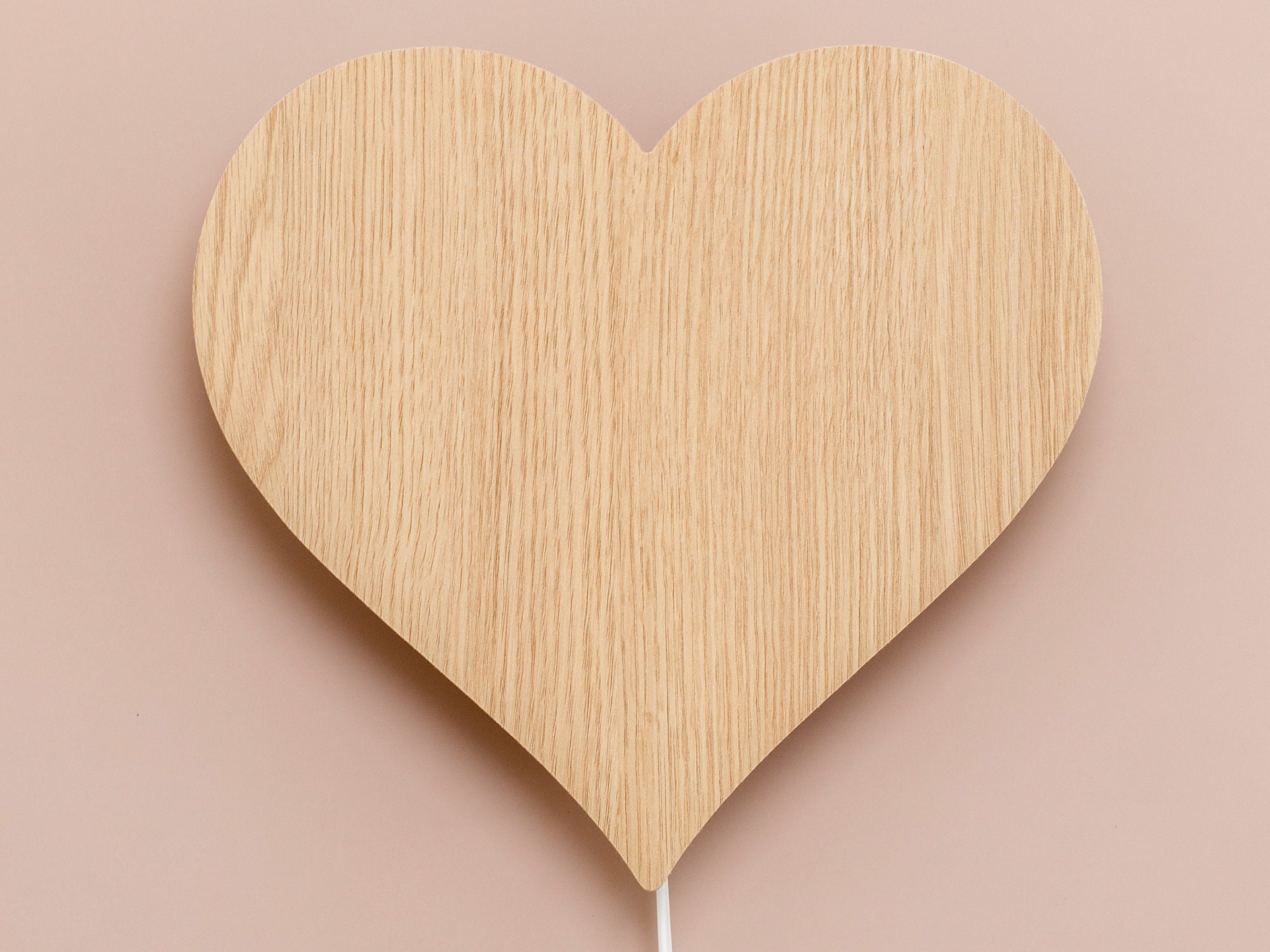 Wooden Heart Night Light, Heart Shaped Led Light, Childrens Night Light ...