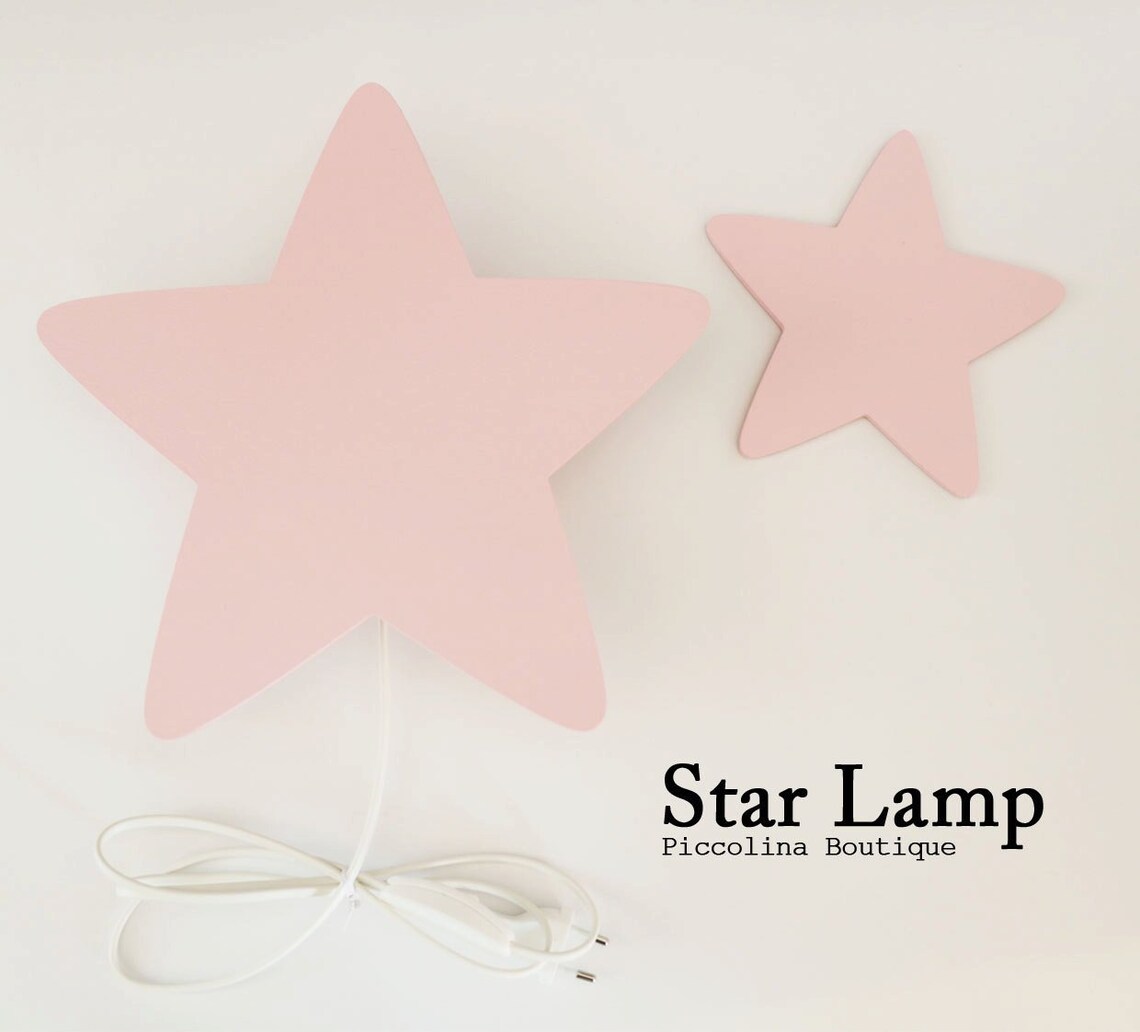 Star Night Light, Star Lamp, Star Wall Light, Children Night Light ...