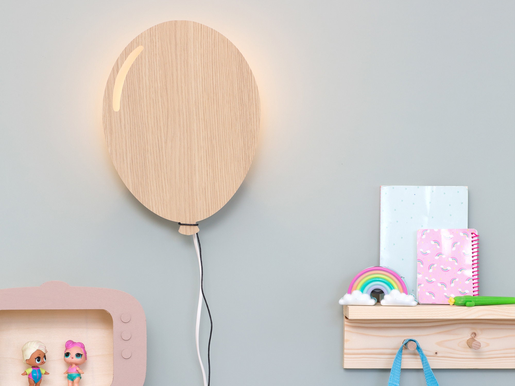 Nursery Light Night Light New Baby Gift Wall Light Balloon | Etsy