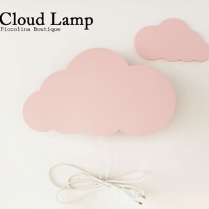 Pink Cloud Night Light, LED Night Light, Pastel Room Decor, Nursery ...