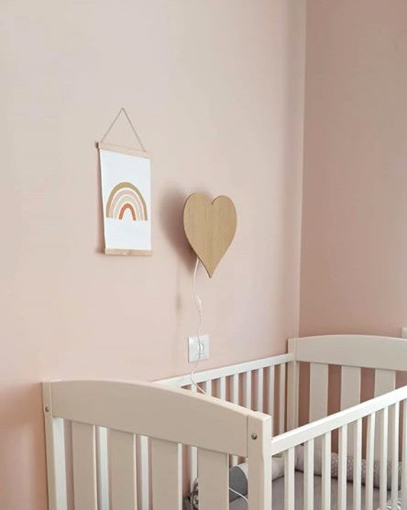Heart Wall Light Girls Night Light Nursery Night Light Teen | Etsy