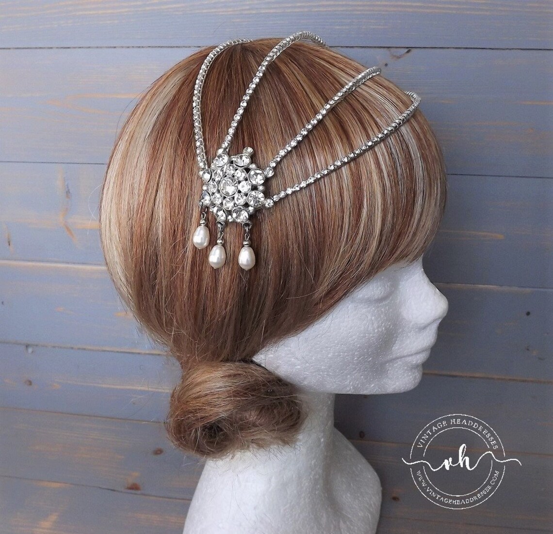 Vintage Art Deco Juliet Cap Art Deco Skull Cap Bridal - Etsy