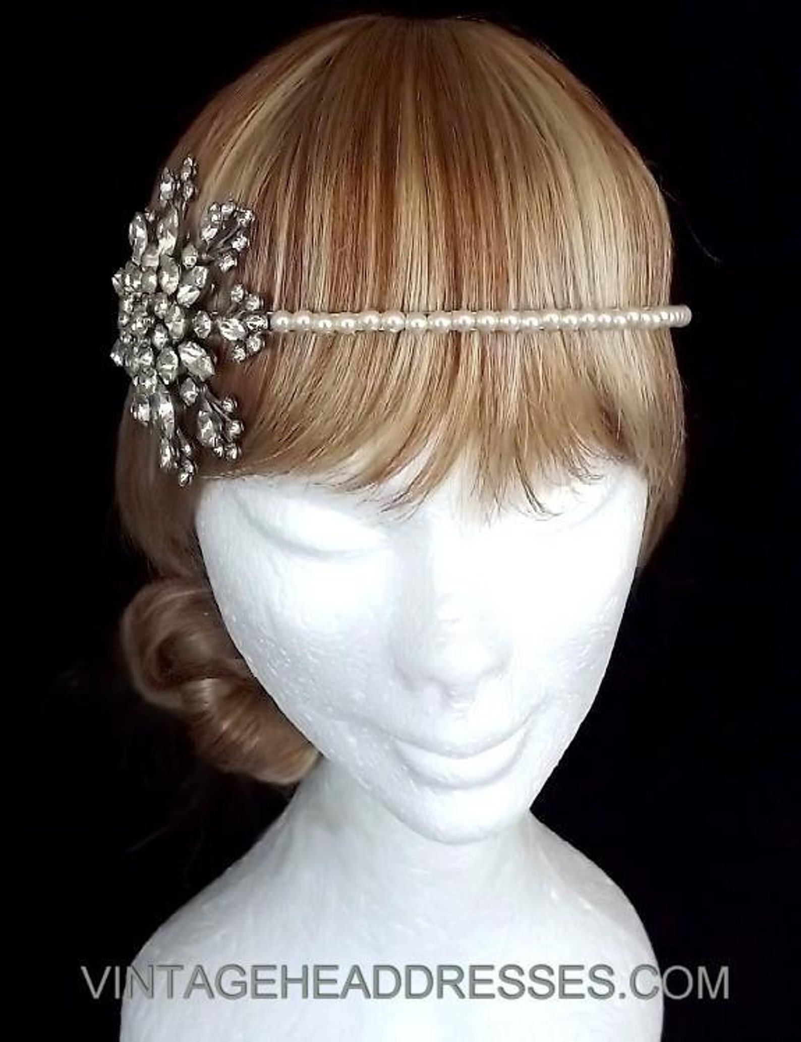 Bohemian Vintage Forehead Band or Headband 1950's - Etsy
