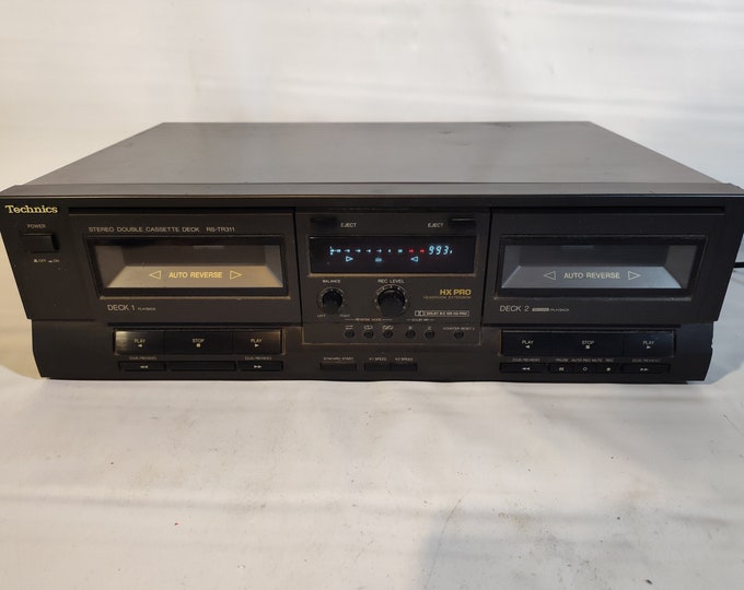 Technics RS-TR311 Stereo Double Cassette Auto Reverse Deck TESTED WORKS ...