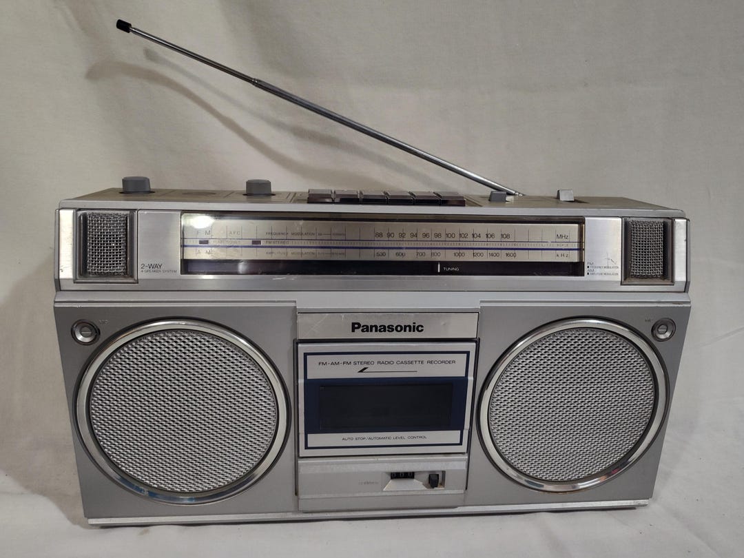 Vtg 80s Panasonic RX-5015 Portable Radio Stereo Cassette Recorder ...