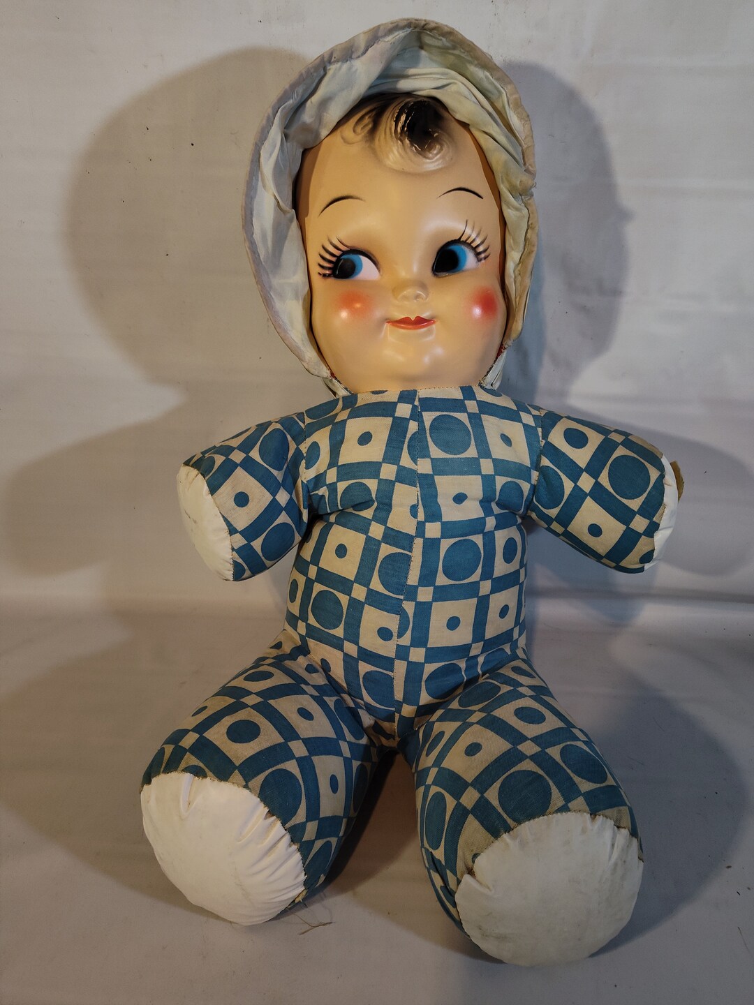 Vintage 1950's Plastic Face Samet and Wells 19" Carnival Doll - Etsy