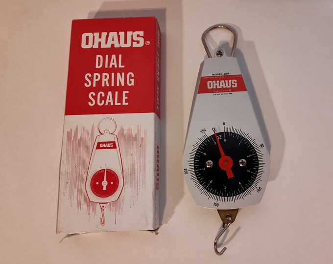 Vintage Ohaus Dial Spring Scale #8011 9 Lbs 250 Grams in Original Box ...