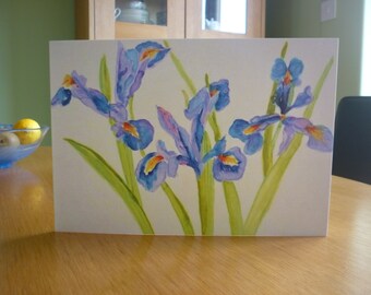 Iris Card | Etsy