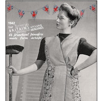 PDF - 1930s Mrs Hall's Apron & Pinafore Sewing Pattern: Beginner ...