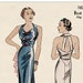 1930s Du Barry Glamorous Evening Gown PDF Sewing Pattern Bust 32 - Etsy