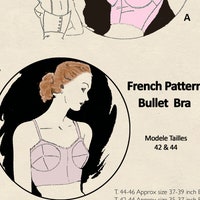 1950s "triumph" Bullet Bra Vintage Sewing Pattern | PDF Vintage Sewing ...