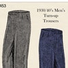 Men's Worker Trousers, PDF Sewing Pattern, XS2 - XL3 - Etsy