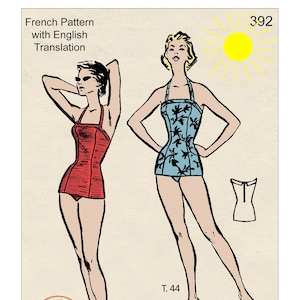 1950s Bombshell Swimsuit PDF Sewing Pattern - Etsy