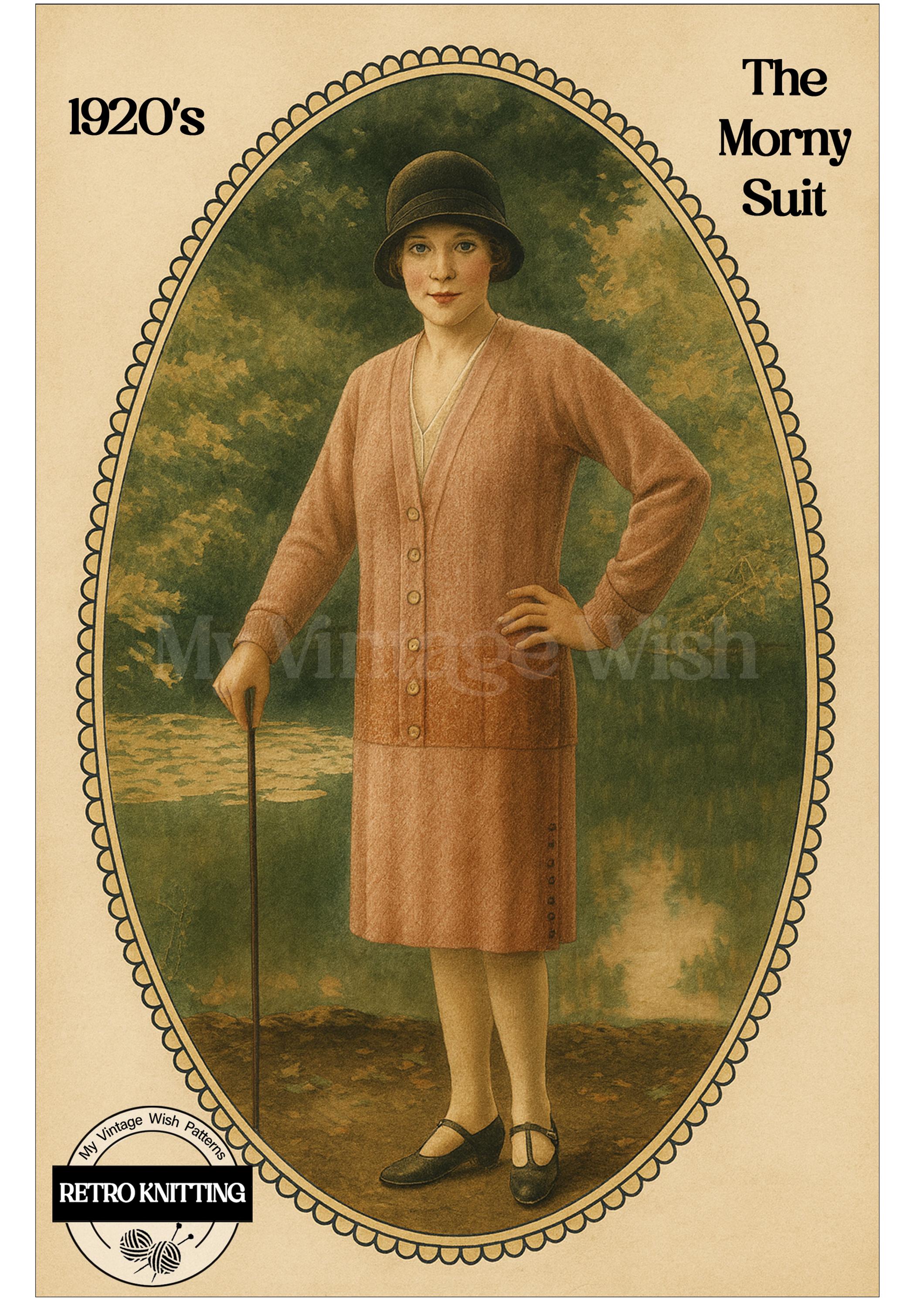 Vintage Knitting Pattern – 1920s Flapper Walking Suit - Skirt ...